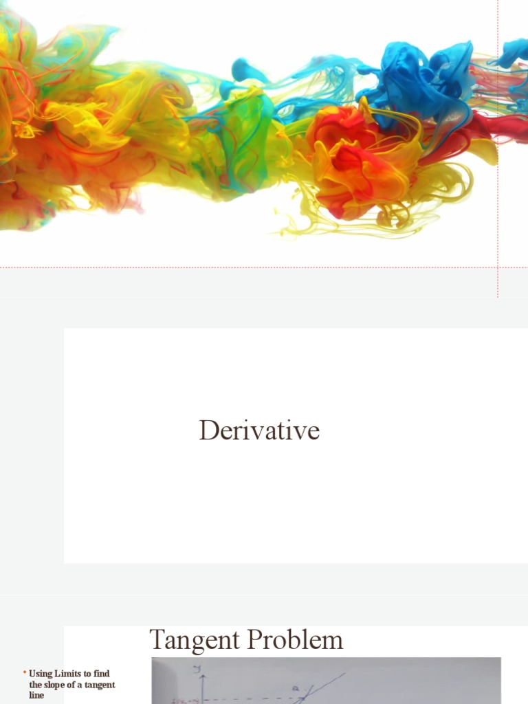 Differential Calculus | PDF | Tangent | Derivative