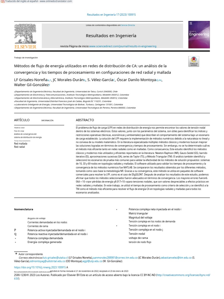 15.power Flow Methods Used in AC Distribution Networks An Analysis of ... 15.power Flow Methods Used in AC Distribution Networks An Analysis of ...