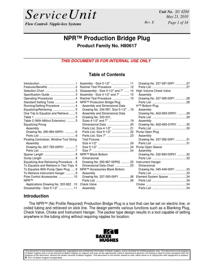 Tapon Recuperable NPR | PDF | Manufactured Goods | Mechanical Engineering