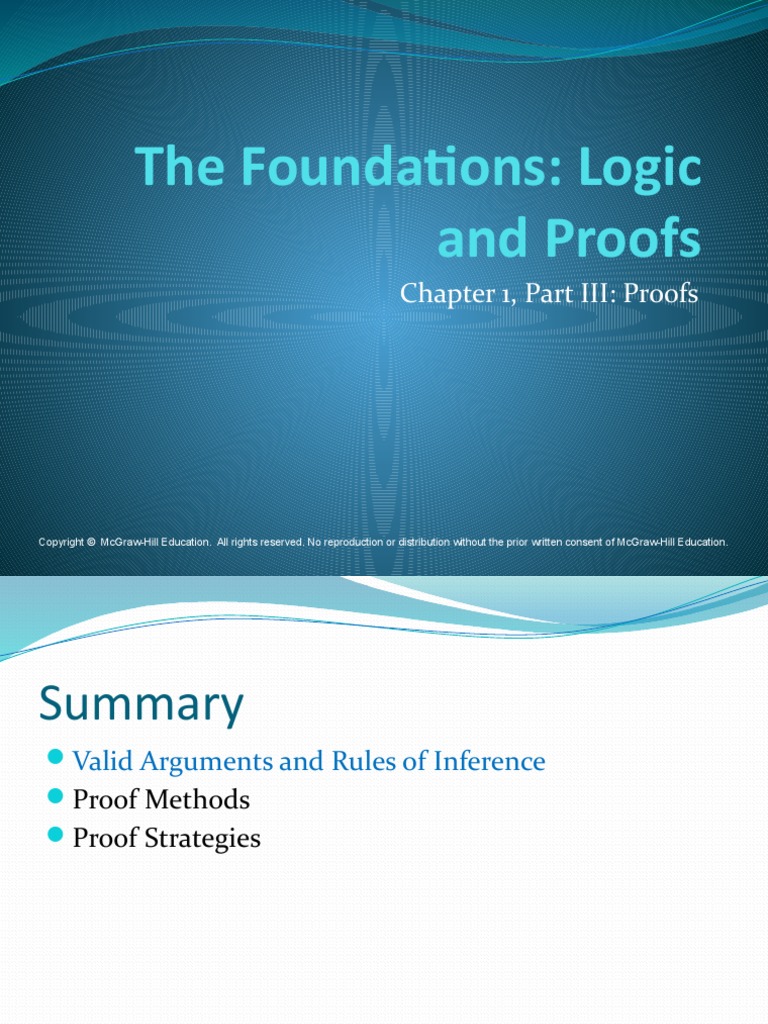 Chapter 1C Rules of Inference | PDF | Logic | Argument
