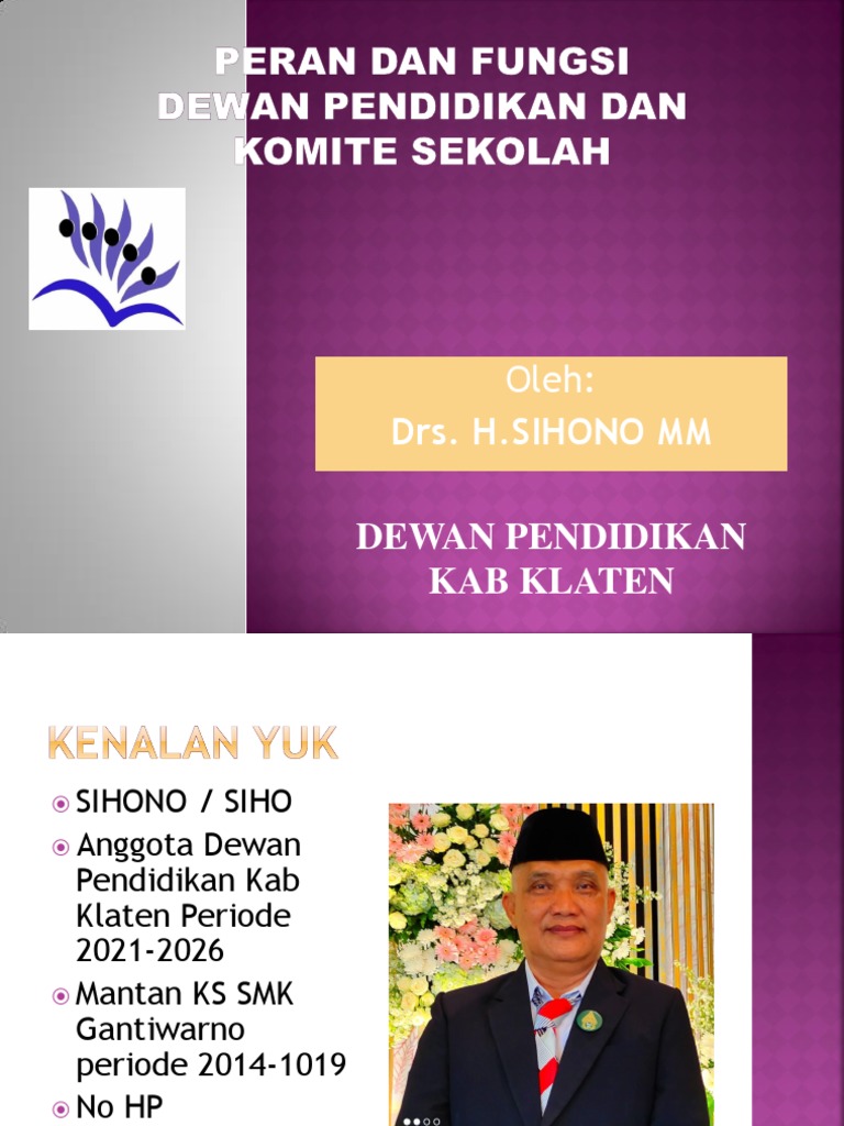 Peran Dan Fungsi Dewan Pendidikan Dan Komite Sekolah | PDF