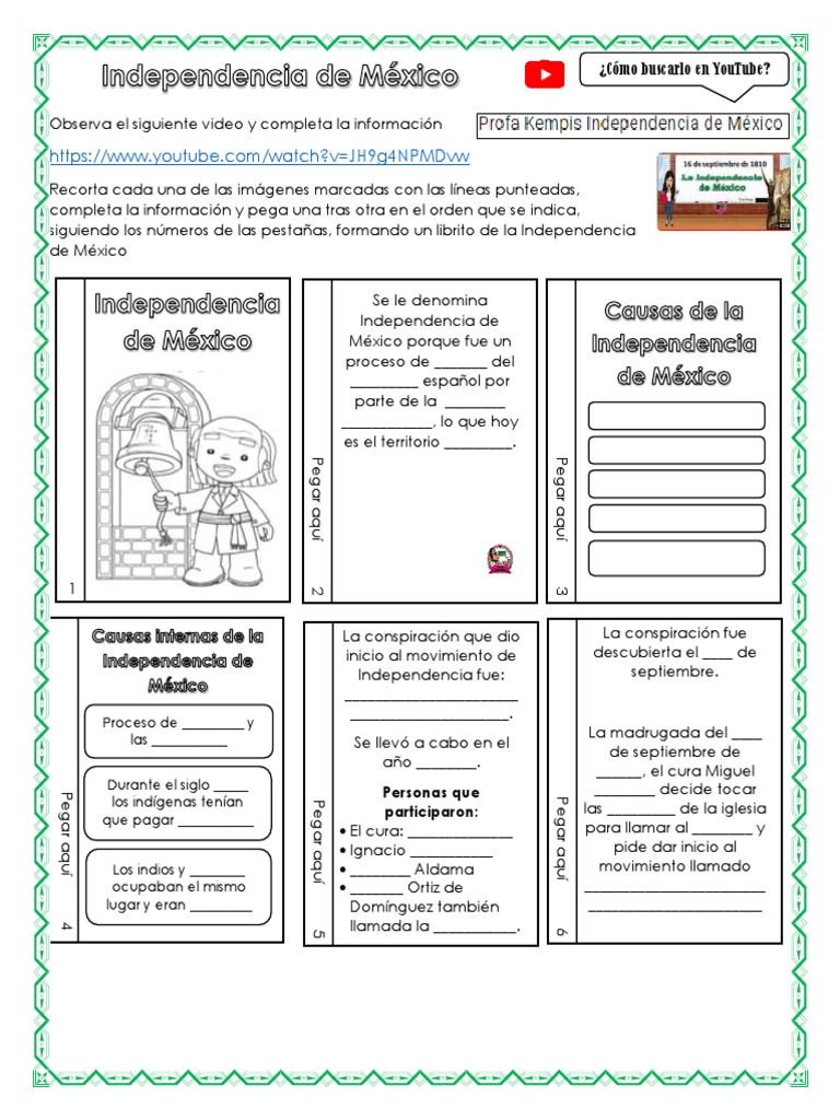 Librito de La Independencia de México Profa Kempis.. | PDF | America latina | Conflictos del ...