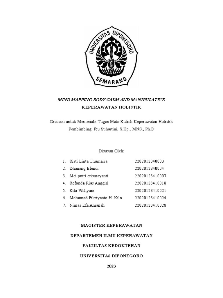 Mind Mapping Body Calm and Manipulative | PDF