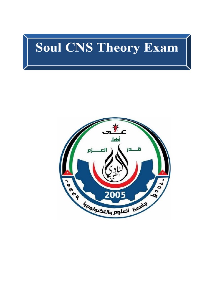 Soul CNS Theory Exam | PDF | Cerebellum | Rapid Eye Movement Sleep