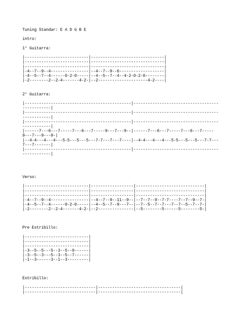 Angeles Fuimos - Tabs | PDF