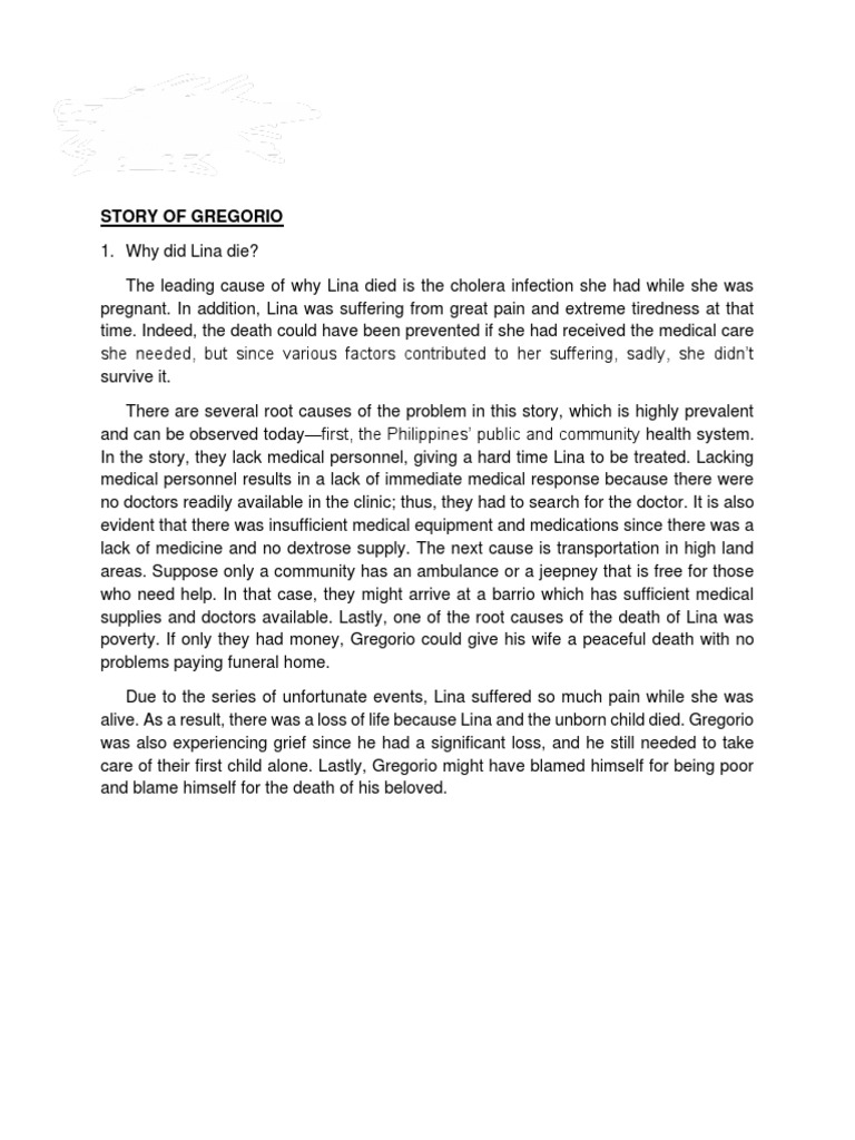 Story of Gregorio | PDF | Global Health | World Health Organization