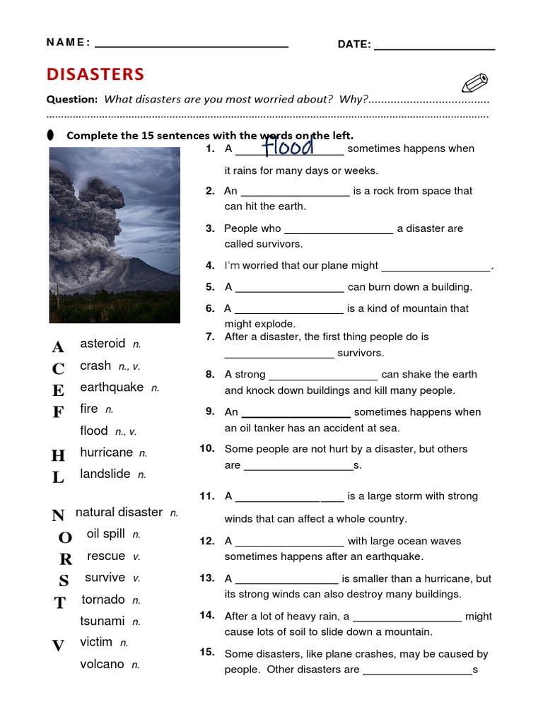 Activity #01 Disasters | PDF