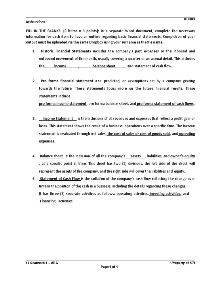 10 SEATWORK Ans | PDF