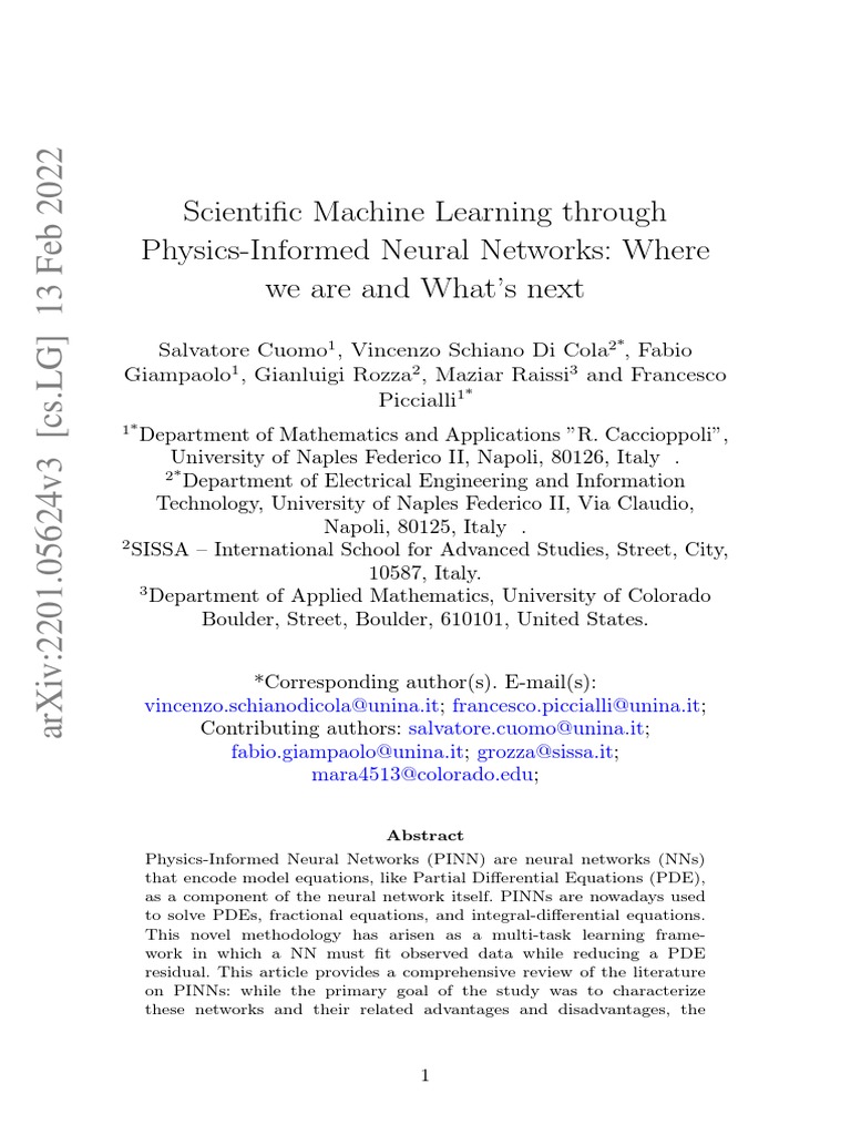 Scientific Machine Learning Through Physics-Informed Neural Networks ...