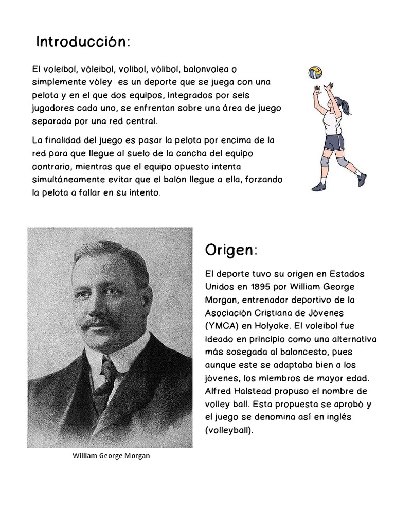 Introducción:: William George Morgan | PDF | Vóleibol | Deportes atléticos