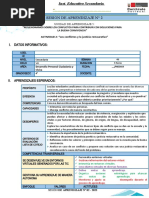 1° SESIÓN DE APRENDIZAJE DPCC (Propuesta) | PDF | Evaluación | Aprendizaje