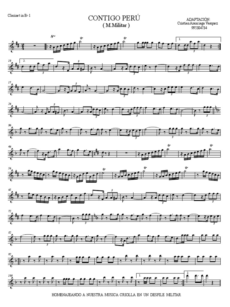 Contigo Perú (MARCHA) | PDF