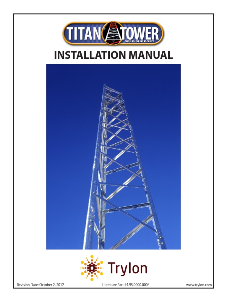 Titan Tower Installation Manual - July 2017 | PDF