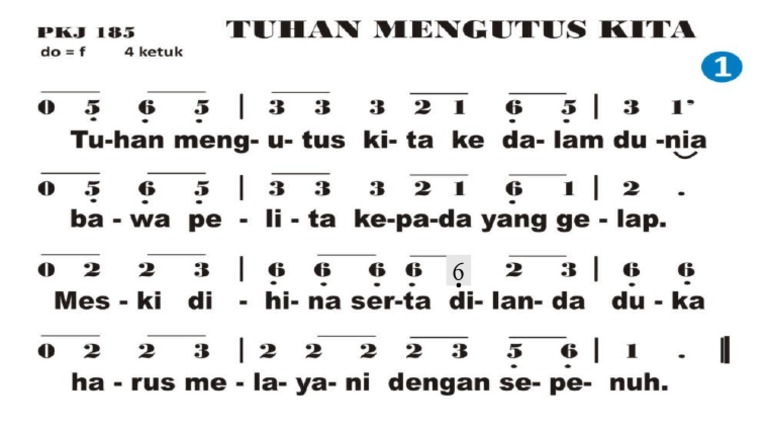 PKJ 185-1-Tuhan Mengutus Kita | PDF