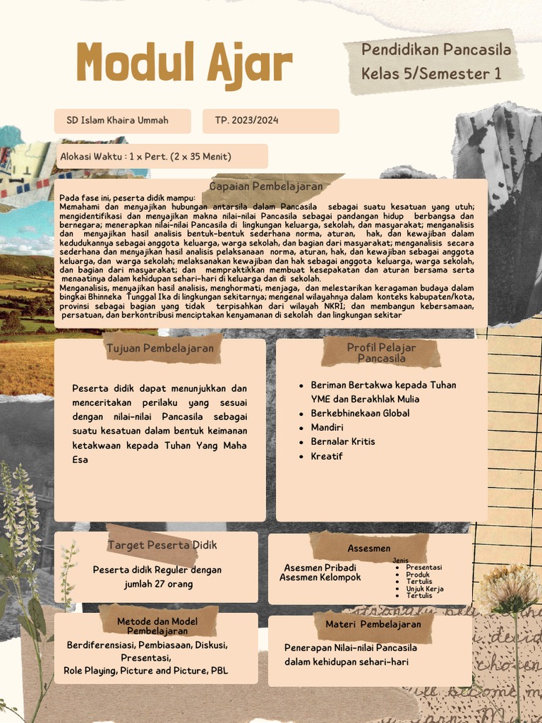 Modul Ajar PP - 20230821 - 081012 - 0000 | PDF