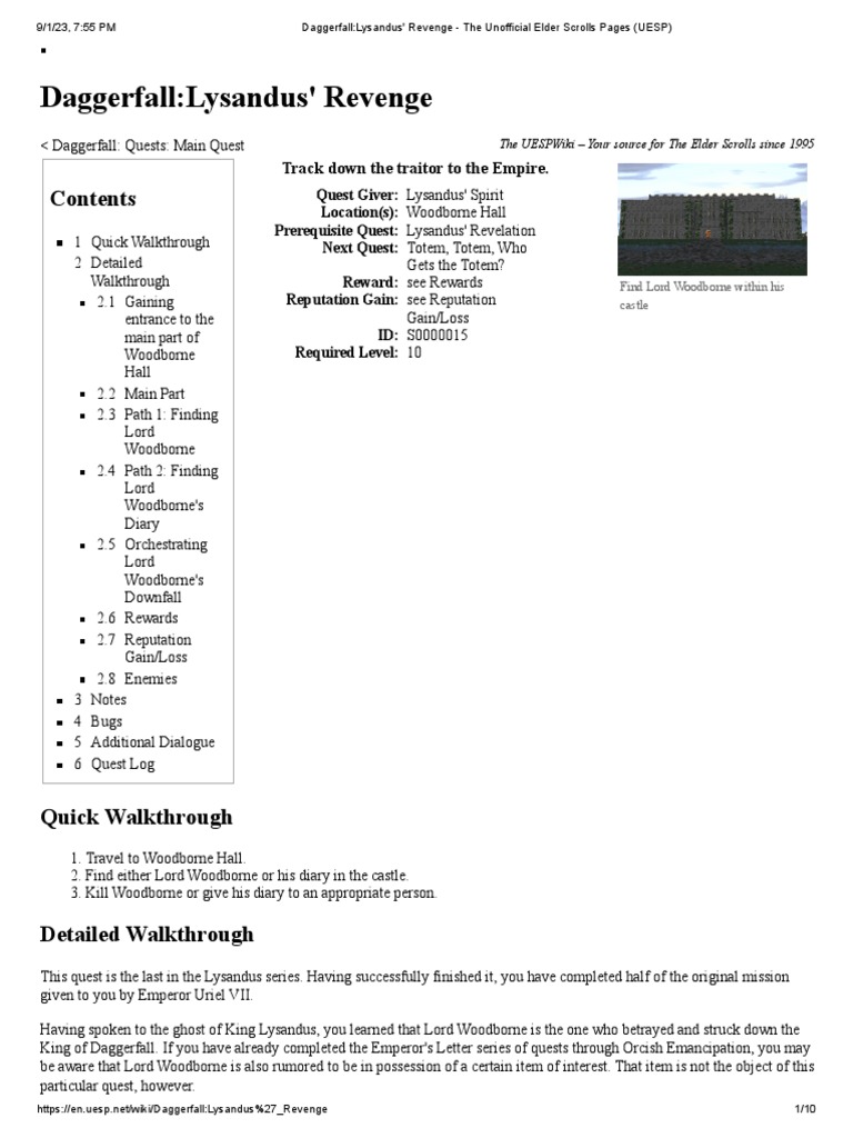 Lysandus' Revenge Quest Guide | PDF | Young Adult | General Fiction