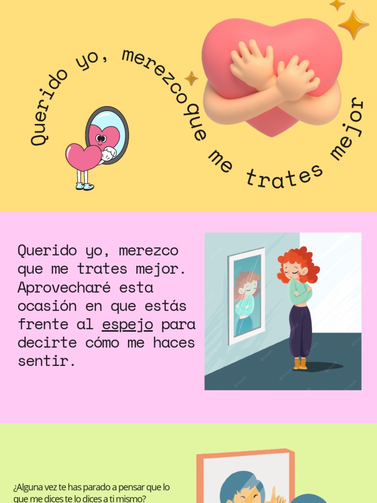 Querido Yo - Cuento de Autoestima | PDF