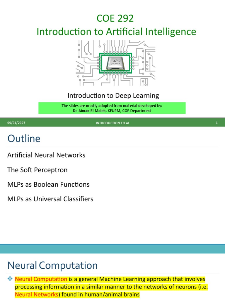 Topic 5 - Part1 Multilayer Perceptron | PDF | Artificial Neural Network ...