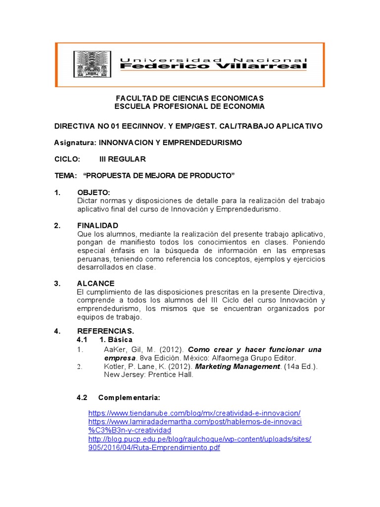 Dtva Trab Final Innov y Emp. | PDF