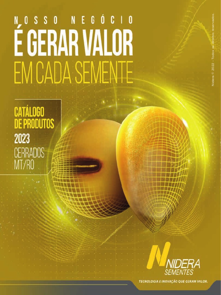Catalogo Sementes Nidera Cerrados 2023 | PDF | Agricultura | Milho