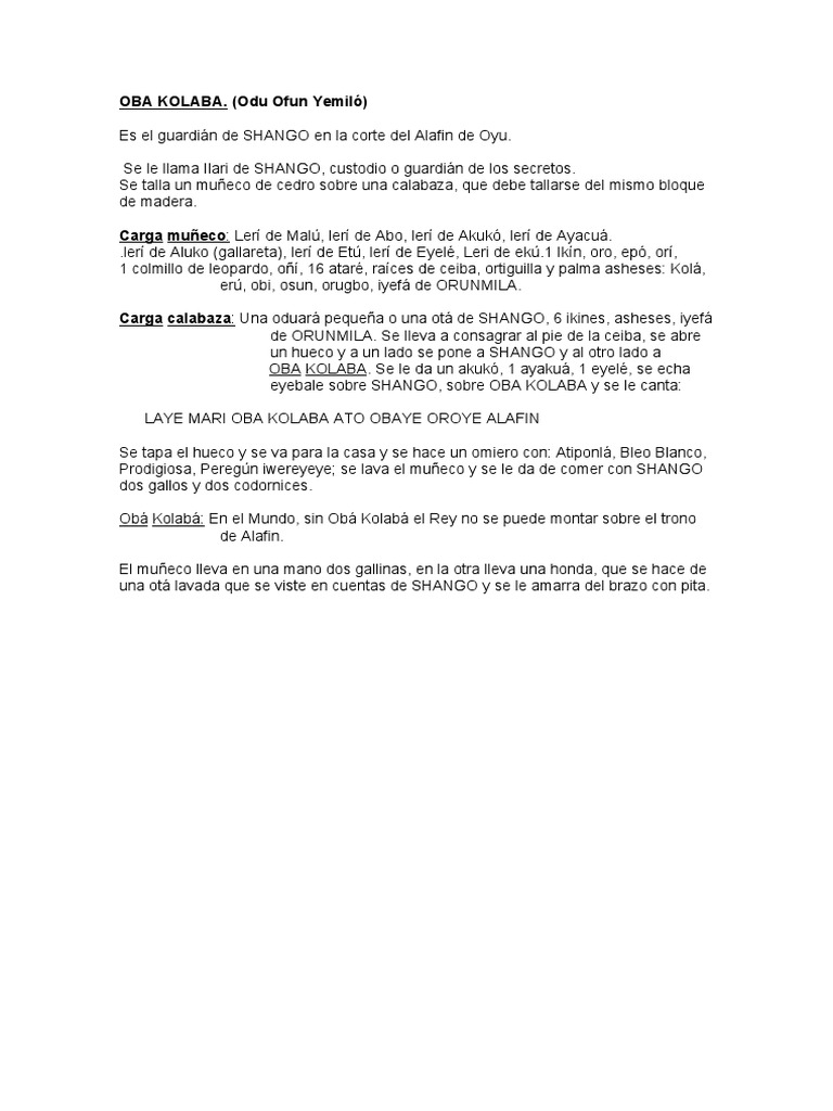 Oba Kolaba | PDF