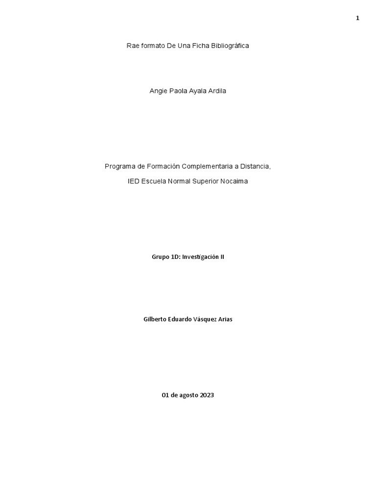 Formato Resumen Análitico Estructurado ... | PDF | Aprendizaje | Enseñando