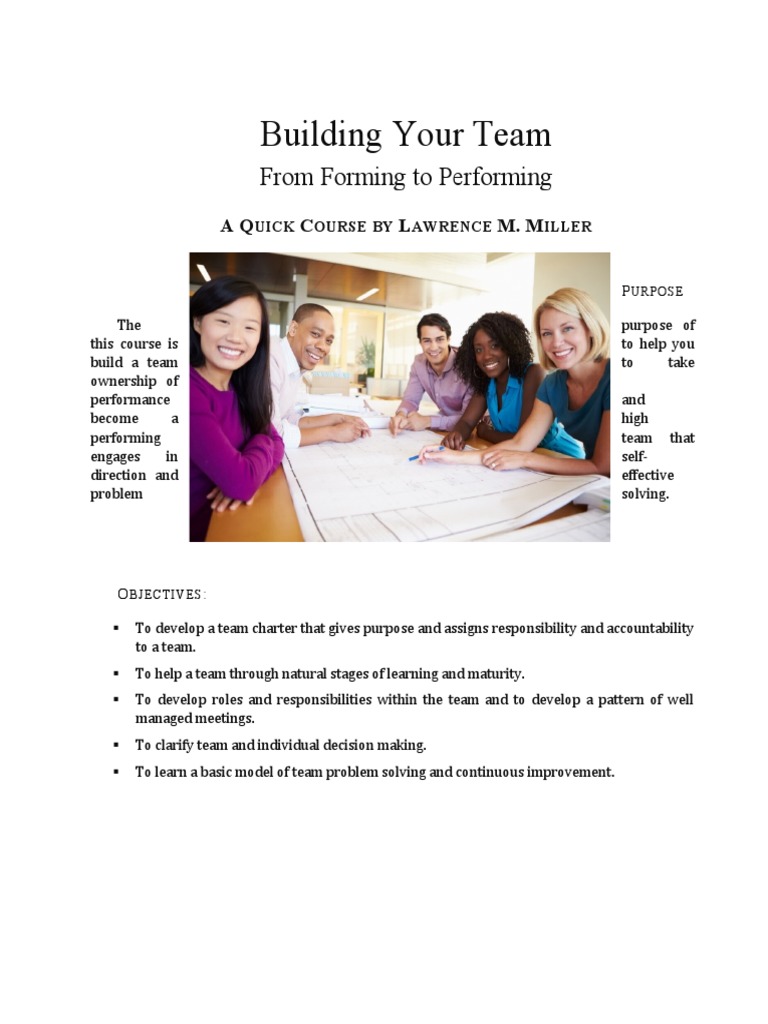 Lawrence M Miller - Building Team From Forming To Performing | PDF ...