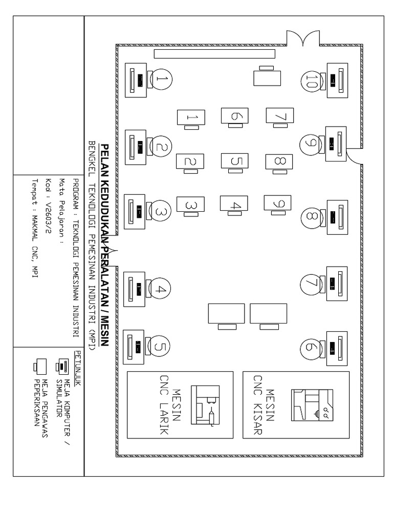 Pelan Susun Atur Meja Calon CNC 2022 Layout1 | PDF