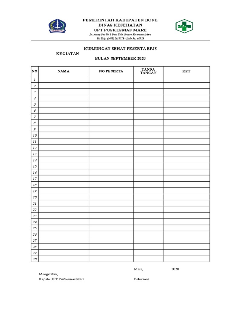 Kunjungan Sehat | PDF