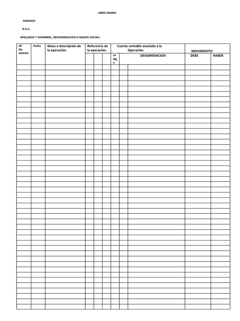 Formato Diario | PDF