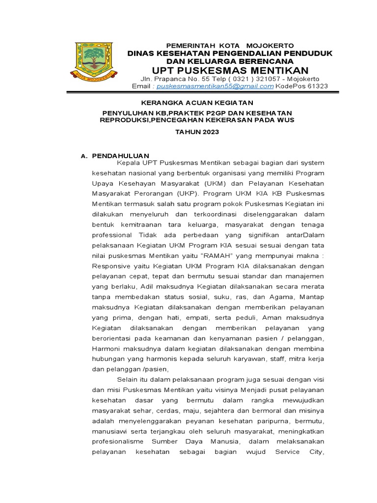 Kak Penyuluhan KB P2GP | PDF | Pengembangan Diri