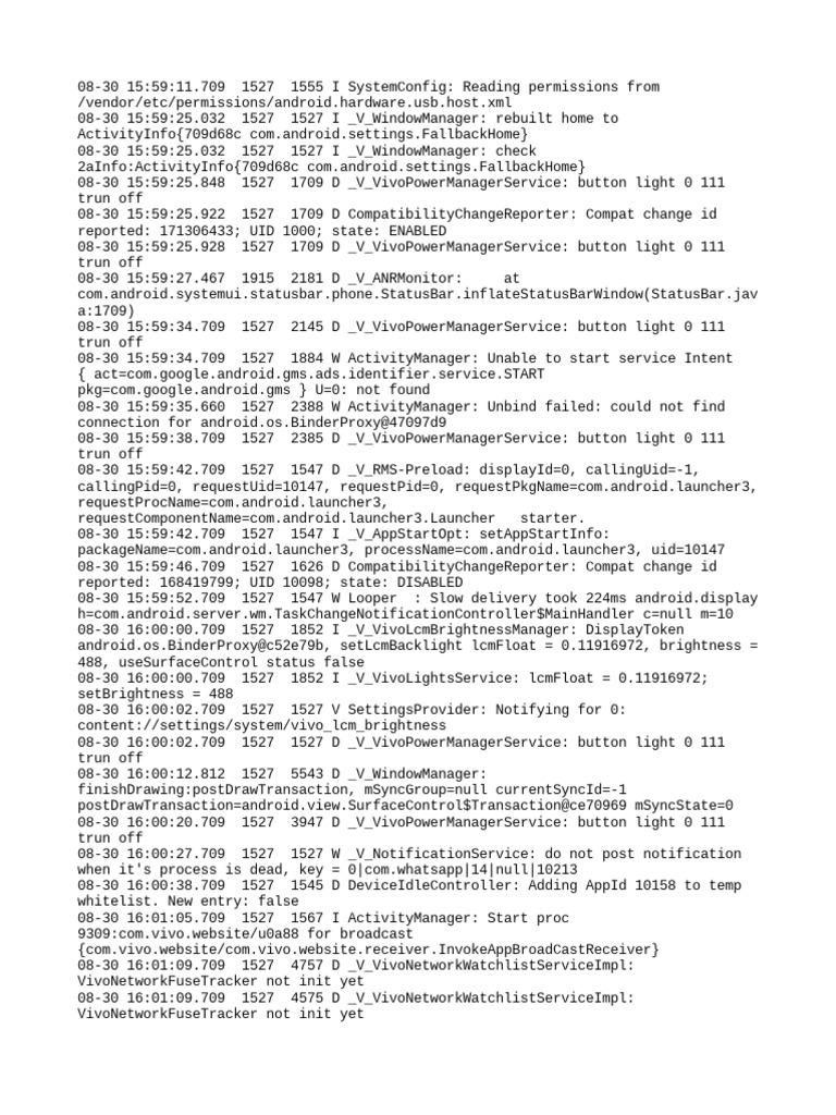 Log | PDF | Operating System Families | Information Technology