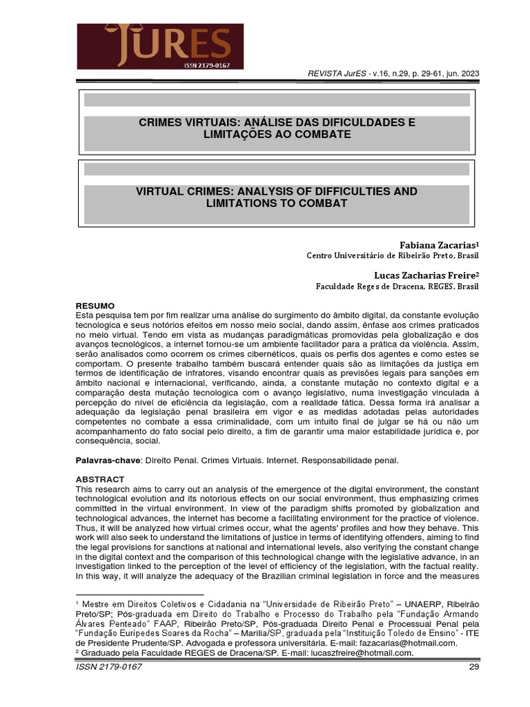 2 - Crimes Virtuais P. 29-61 | PDF | Crimes cibernéticos | Crimes