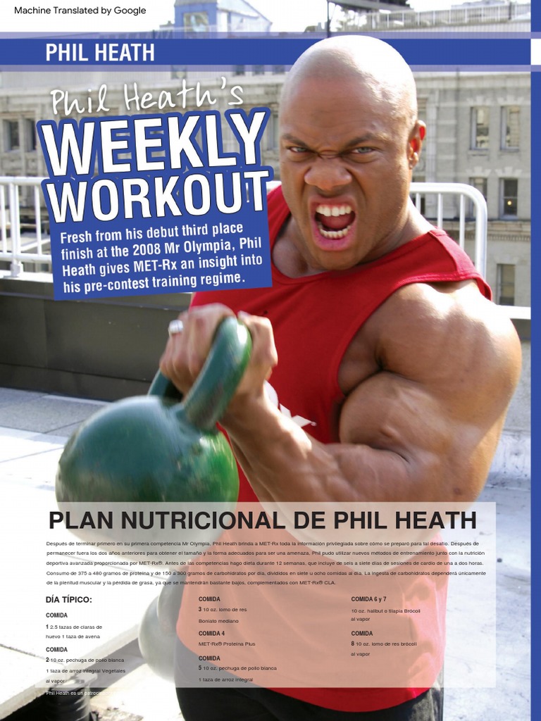 Phil Heath Workout | PDF | Determinantes de la salud | Nutrición
