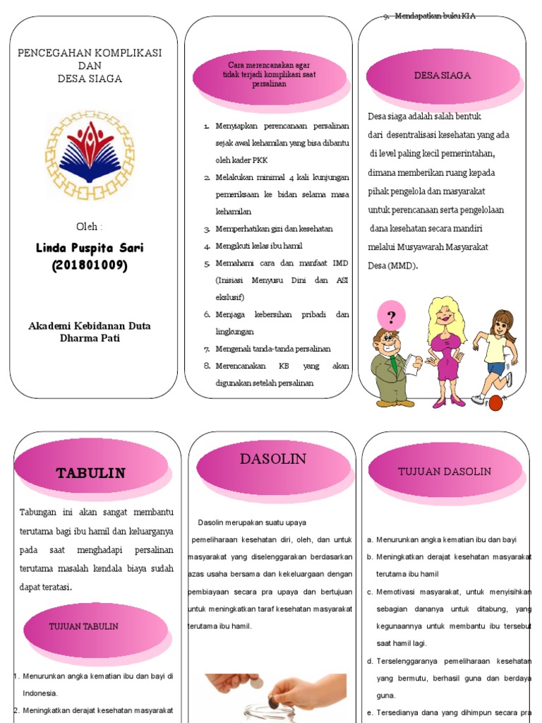 Leaflet Desa Siaga | PDF
