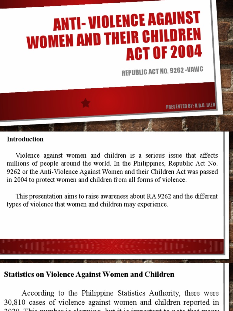 VAWC Lecture Room To Room | Download Free PDF | Domestic Violence ...