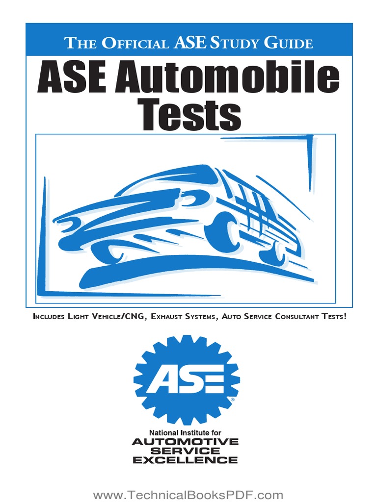 The Official ASE Study Guide ASE Automobile Tests Includes LIght ...