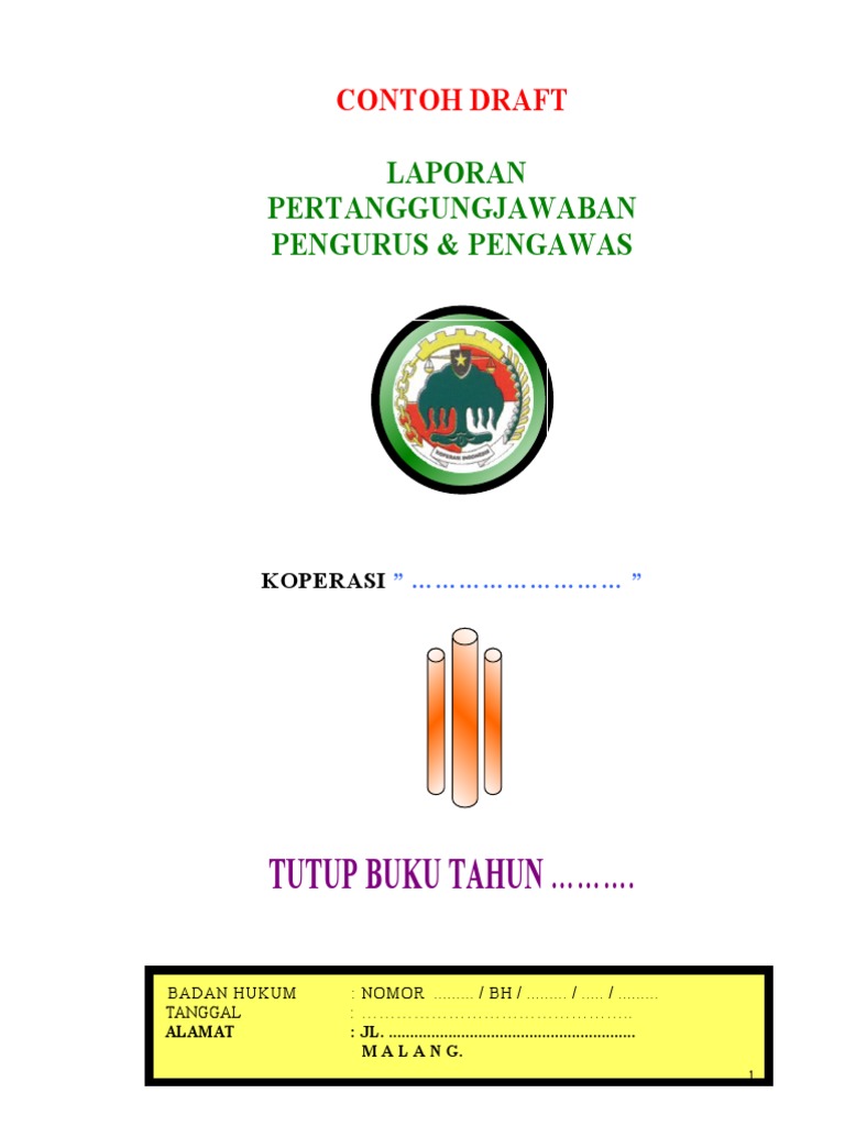 CONTOH LPJ Pengurus | PDF