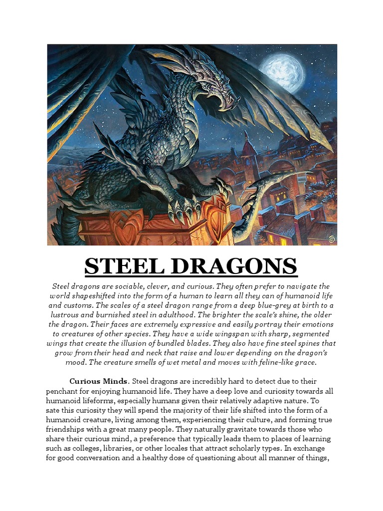 Steel Dragons | PDF