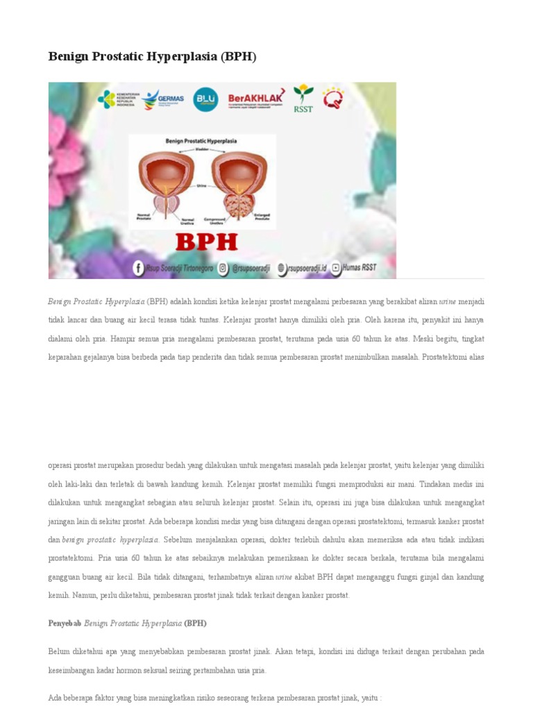 Benign Prostatic Hyperplasia (BPH) | PDF