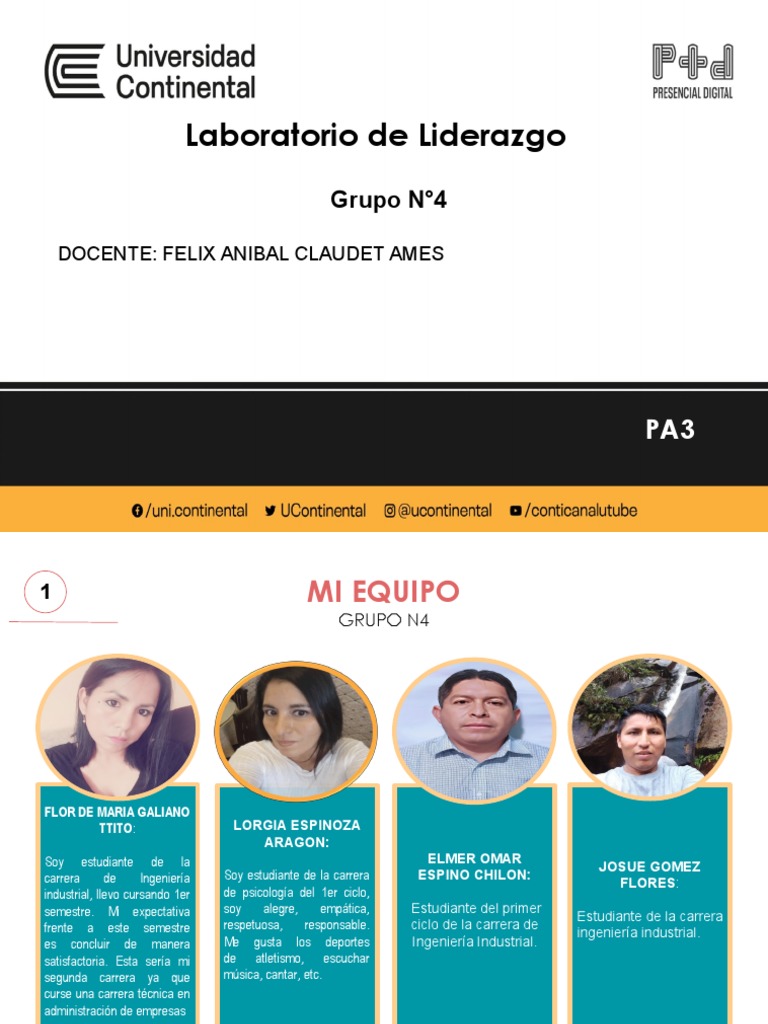 PA3 Laboratorio de Liderazgo | PDF