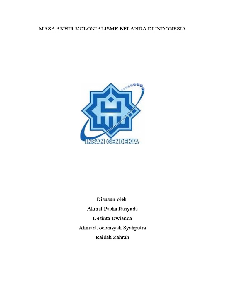 Berakhirnya Kolonialisme Belanda di Indonesia | PDF | Sejarah