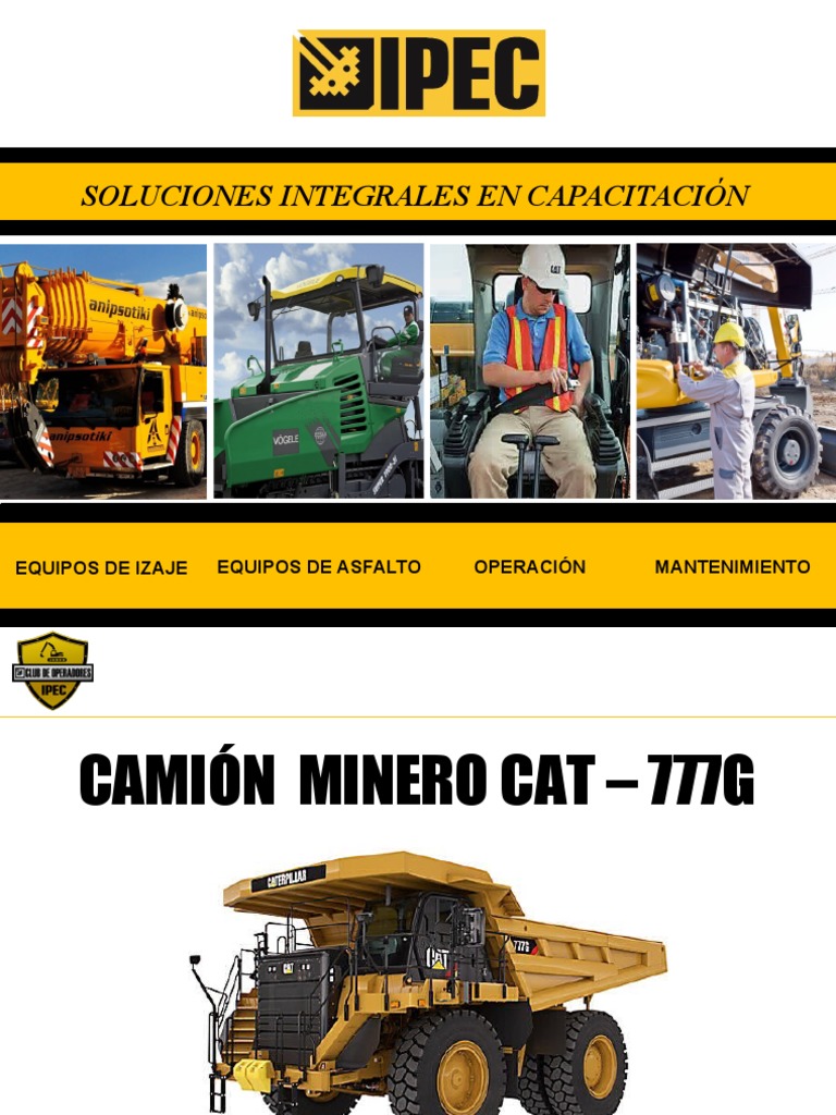 Camión Minero 777g - Operadores | PDF | Transmisión automática | Camión