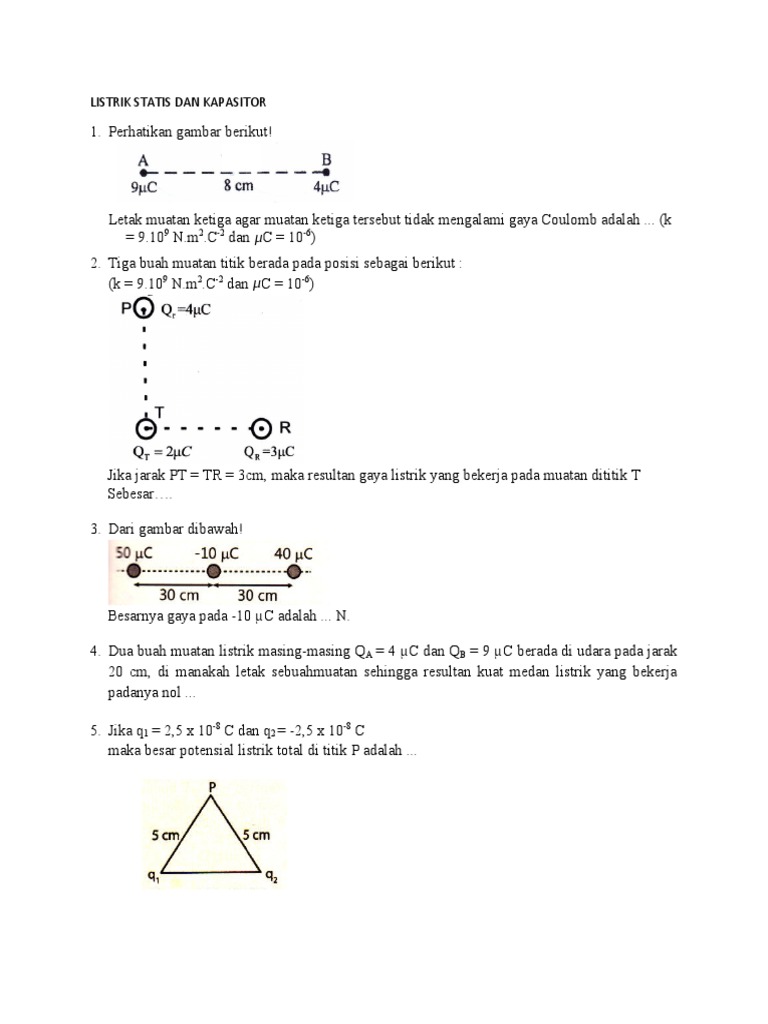 Soal Listrik Statis | PDF
