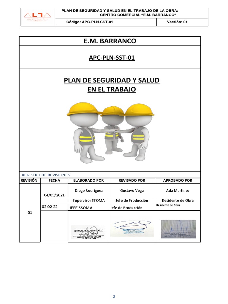 Apc-Pln-Ssm-01 - Plan de SST 2021 | PDF | Seguridad y salud ocupacional ...