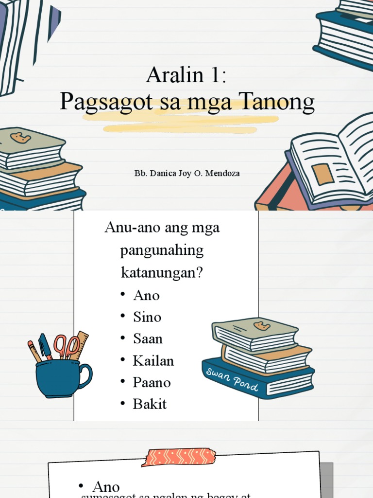 Pagsagot NG Tanong | PDF