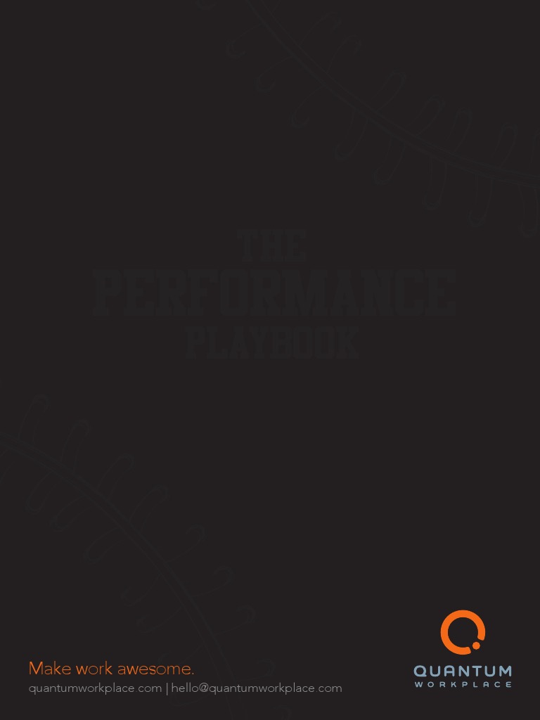 The Performance Playbook | PDF | Goal | Leadership