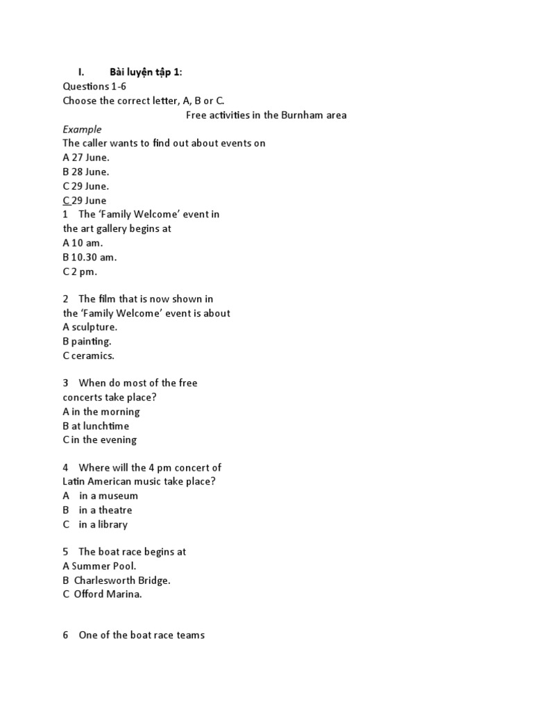 Ielts Listening Buá I 6 Homework Pdf