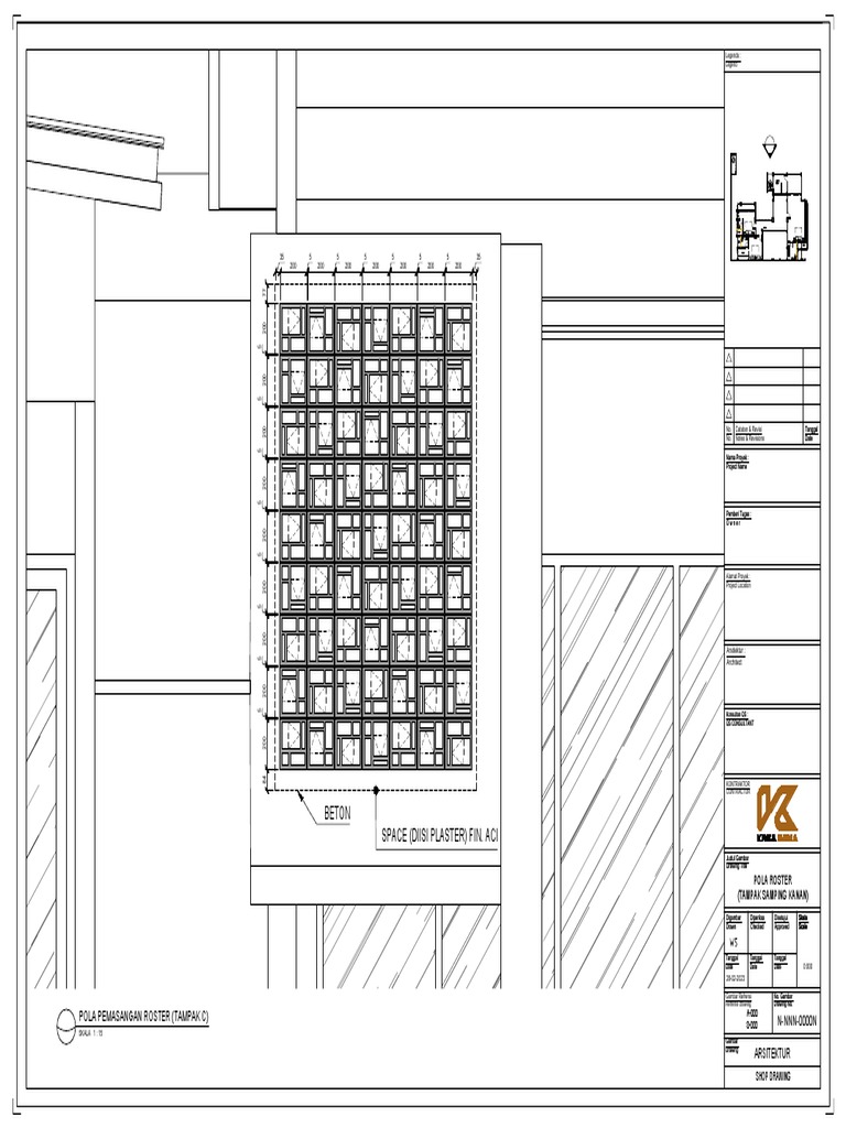Pola Roster Tampak Belakang-3 | PDF