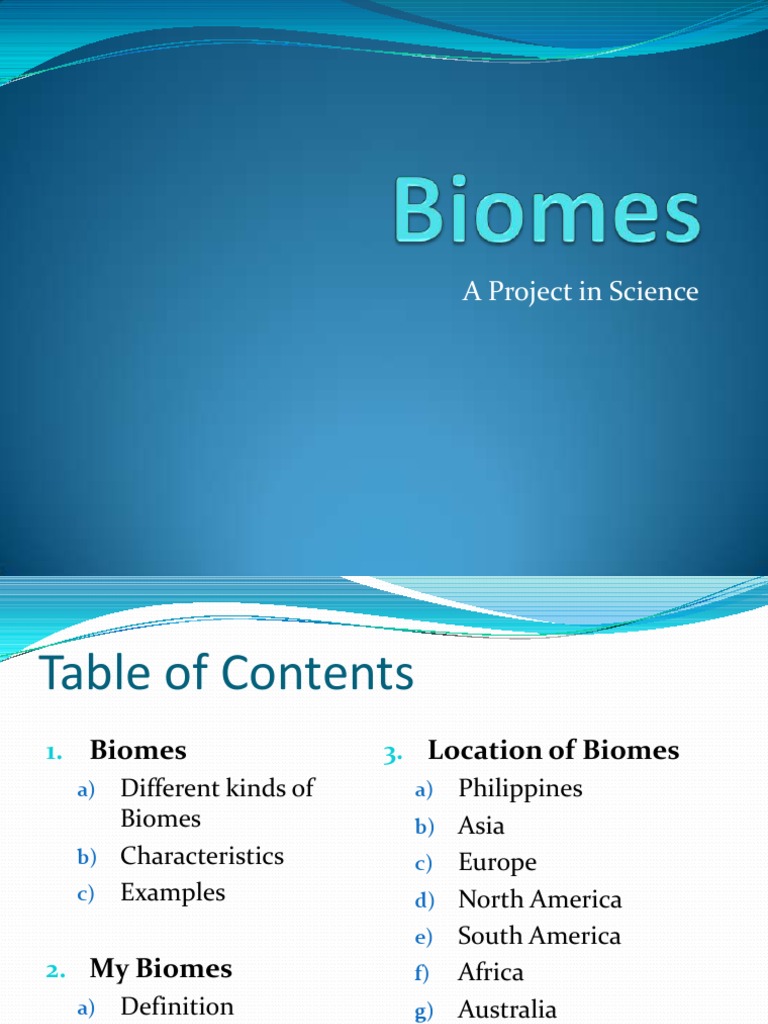 Biomes 110821050021 Phpapp02 | PDF | Fresh Water | Oceans